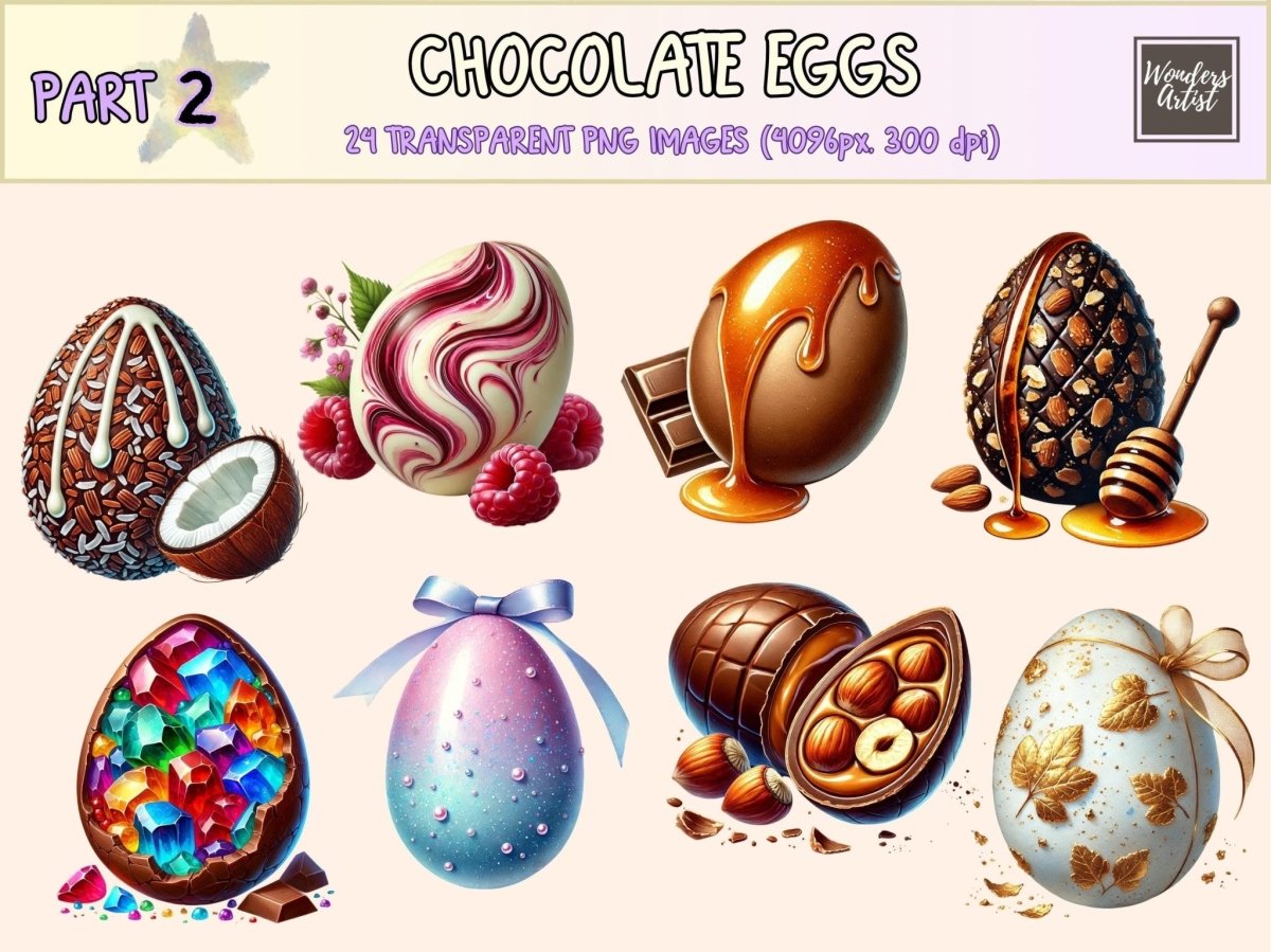 Chocolate Eggs (P2) Clipart - Wonders Artist