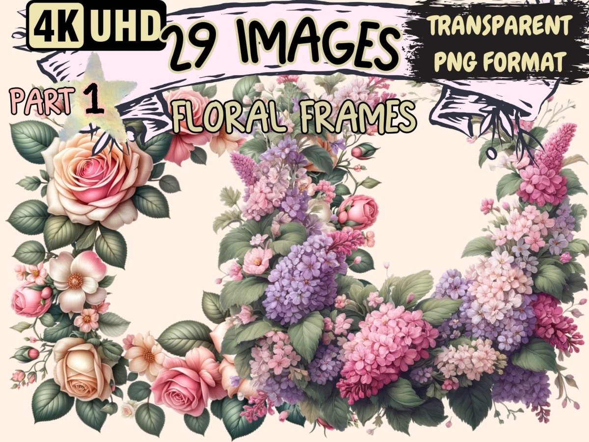 Flower Frames Clipart - Wonders Artist
