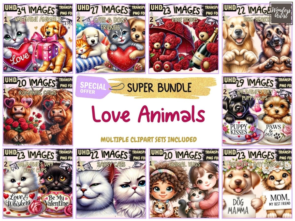 Love Animals SUPER BUNDLE - WondersArtist