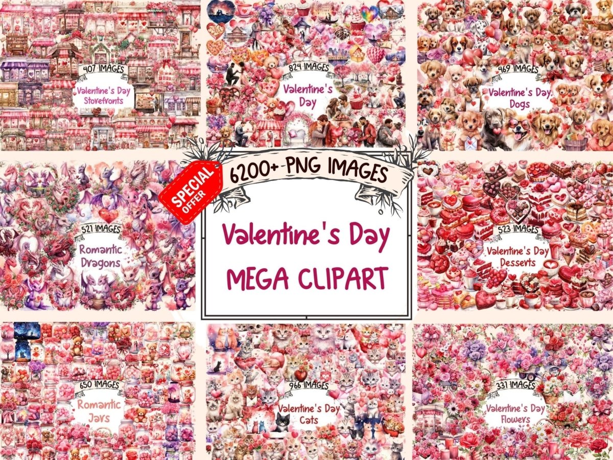Valentine's Day Mega Clipart - Wonders Artist
