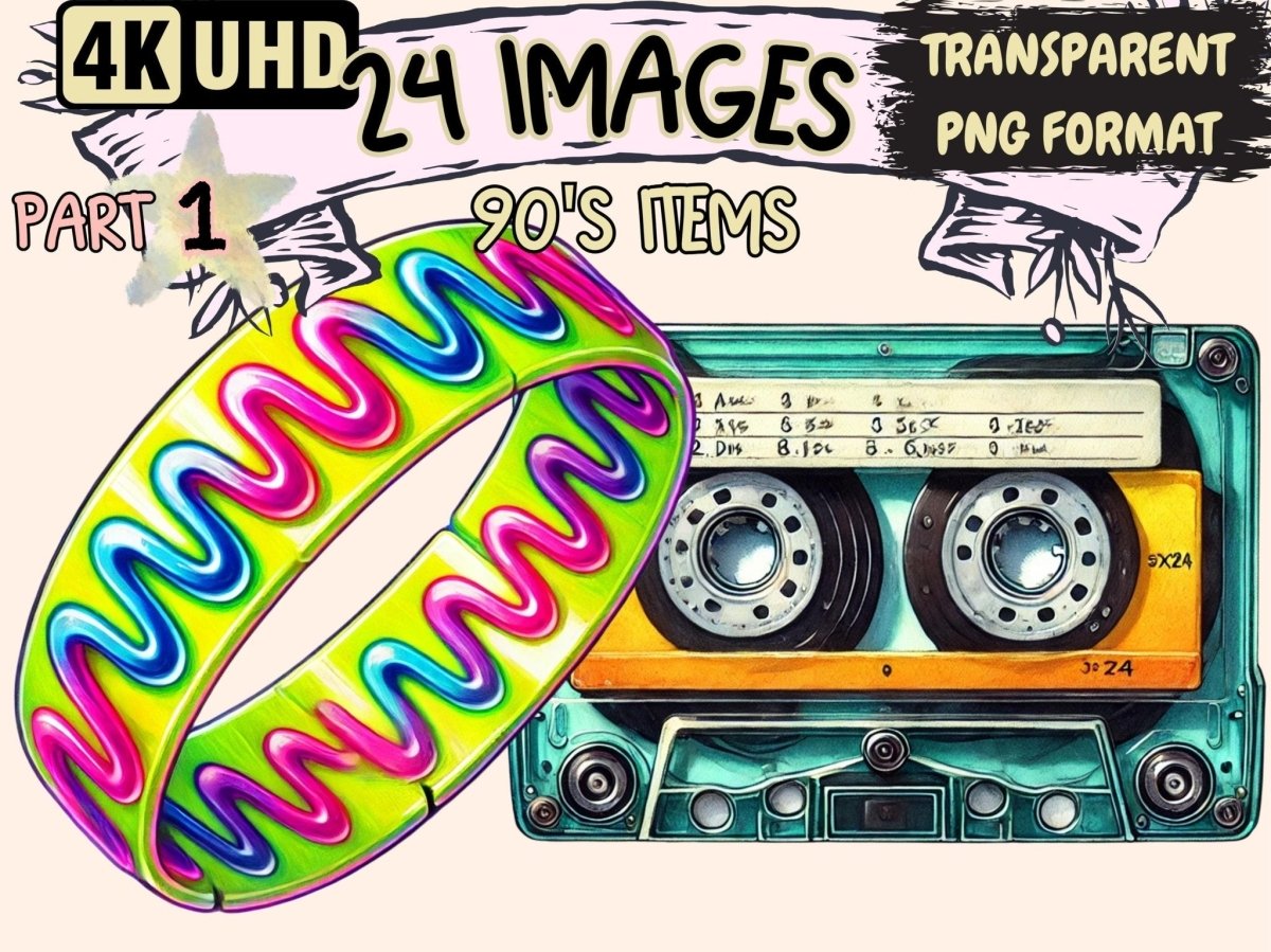 90's Items Clipart