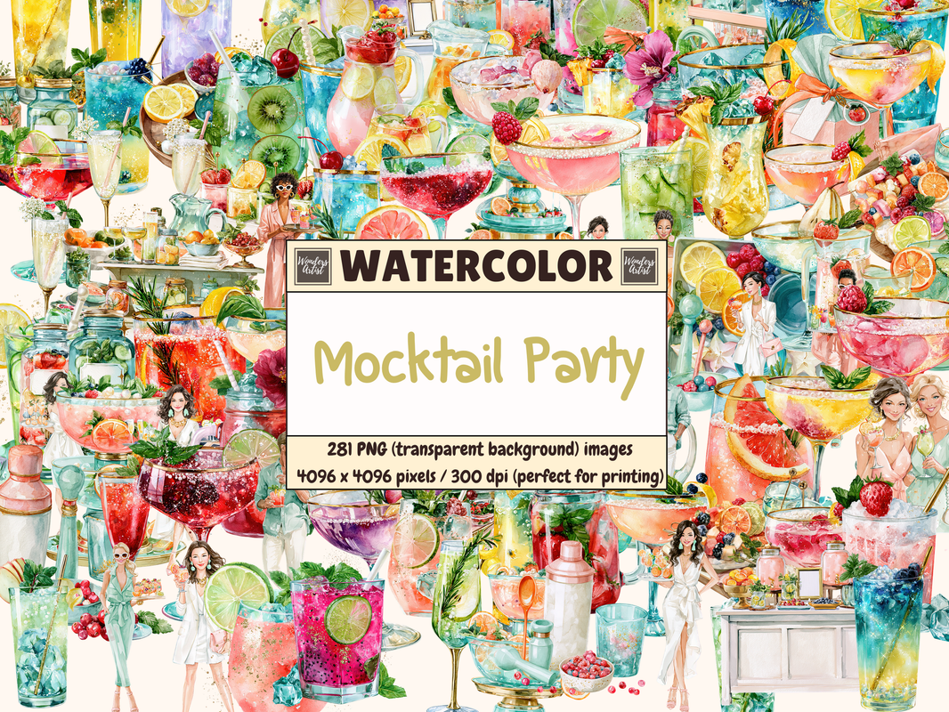 Fairy Land Watercolor Clipart — WondersArtist