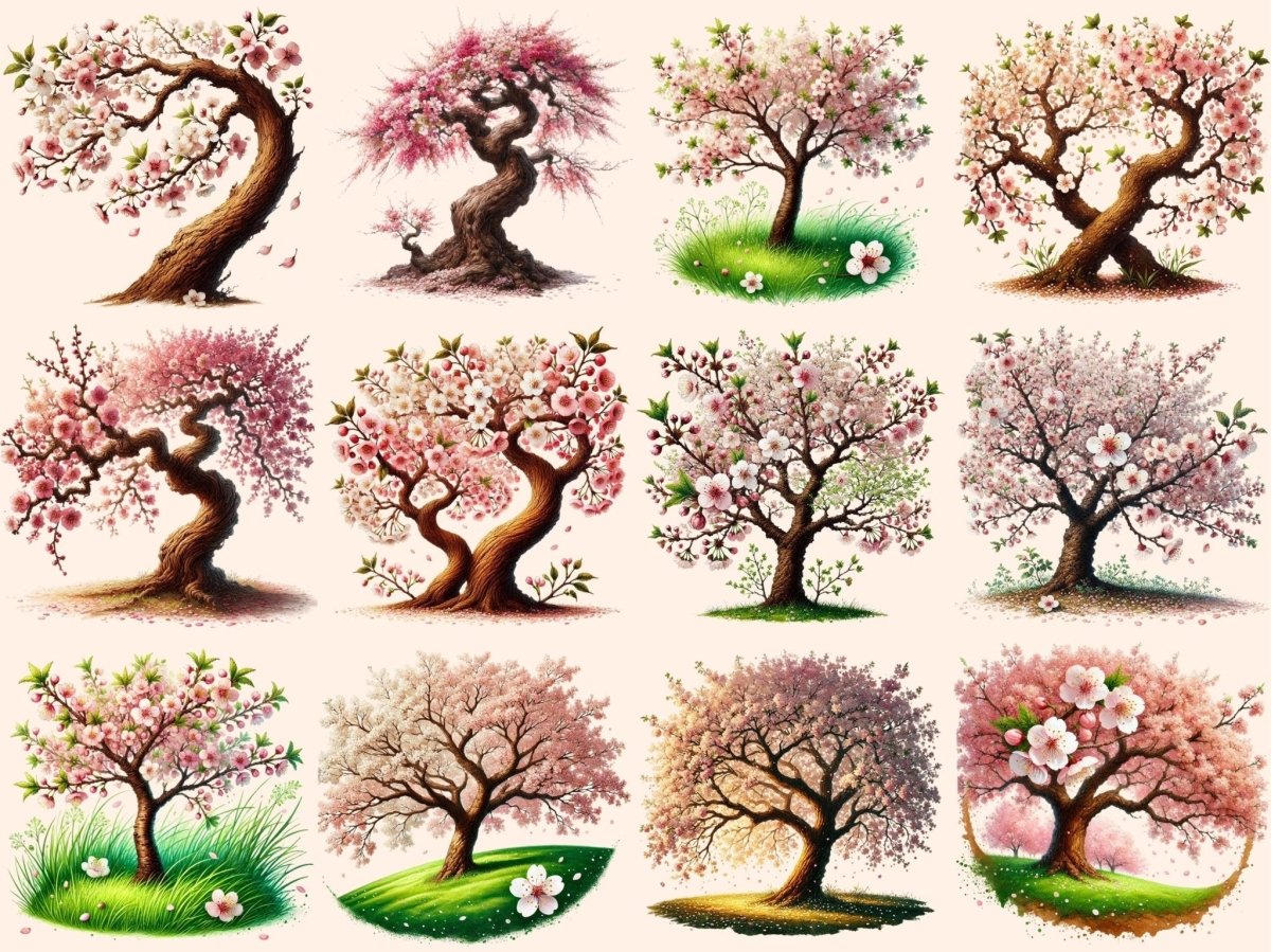 Cherry Blossom Trees Clipart - Wonders Artist