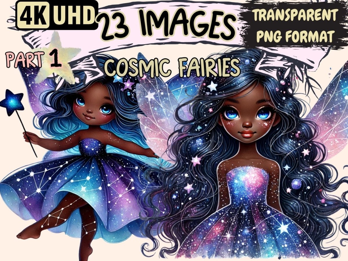 Cosmic Fairies Clipart - Wonders Artist