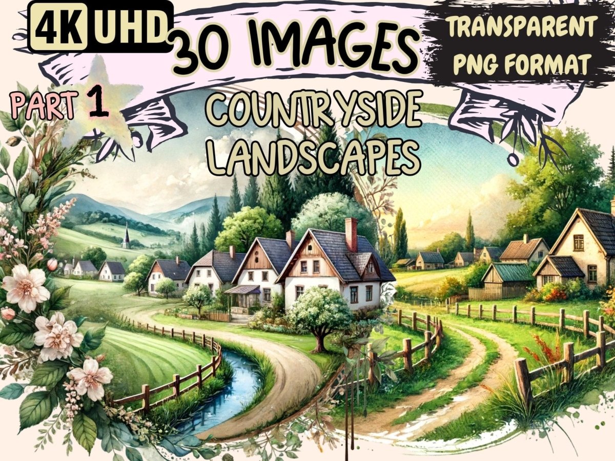Countryside Landscapes Clipart - Wonders Artist