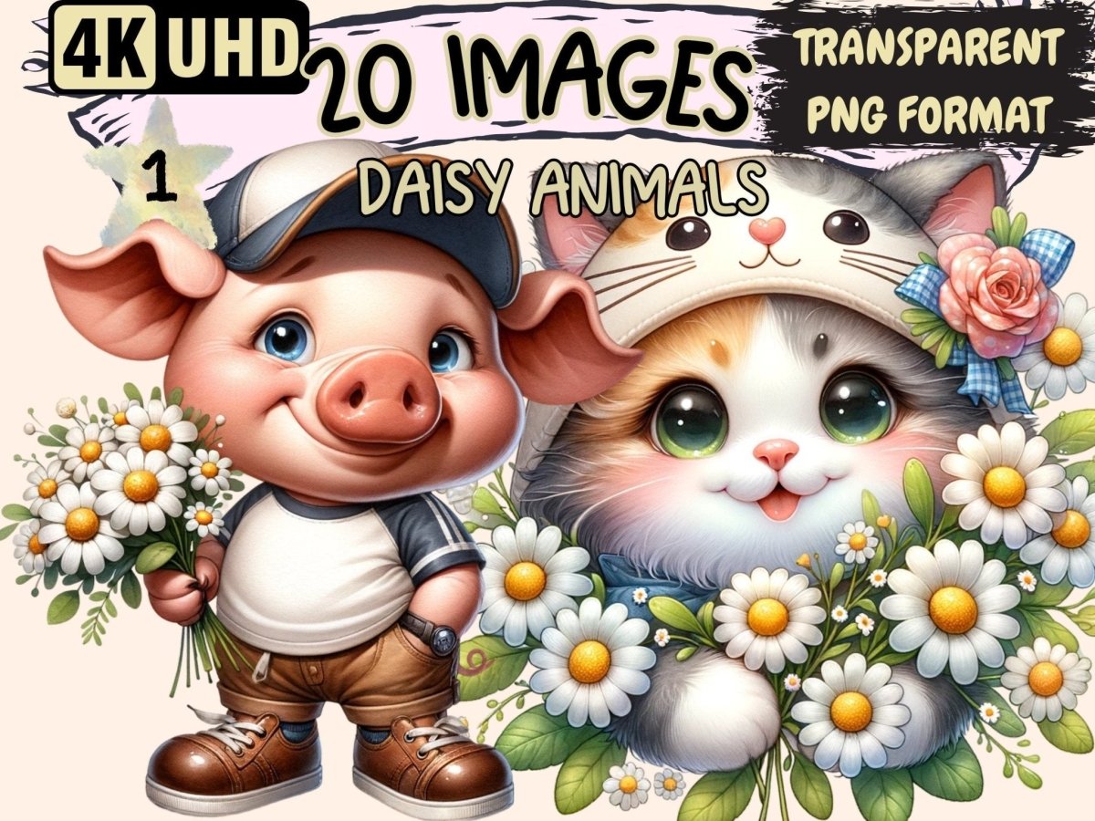 Daisy Animals Clipart