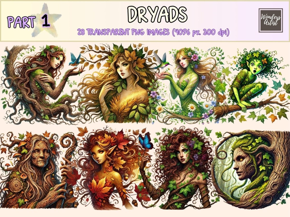 คลิปอาร์ต Dryads - ศิลปิน Wonders