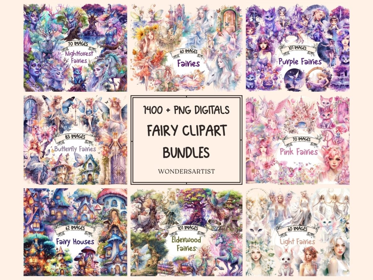Fairy Mega Clipart Bundle