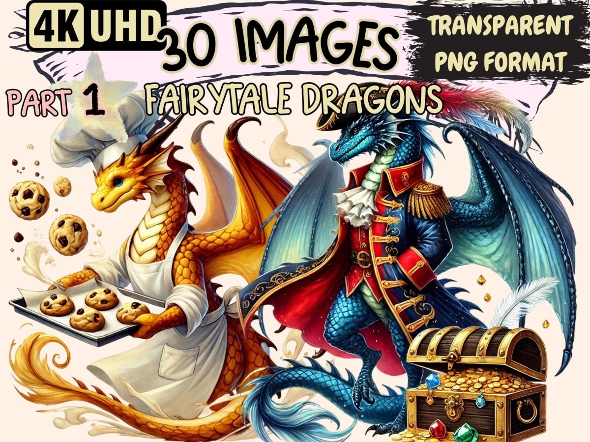Fairytale Dragons Clipart