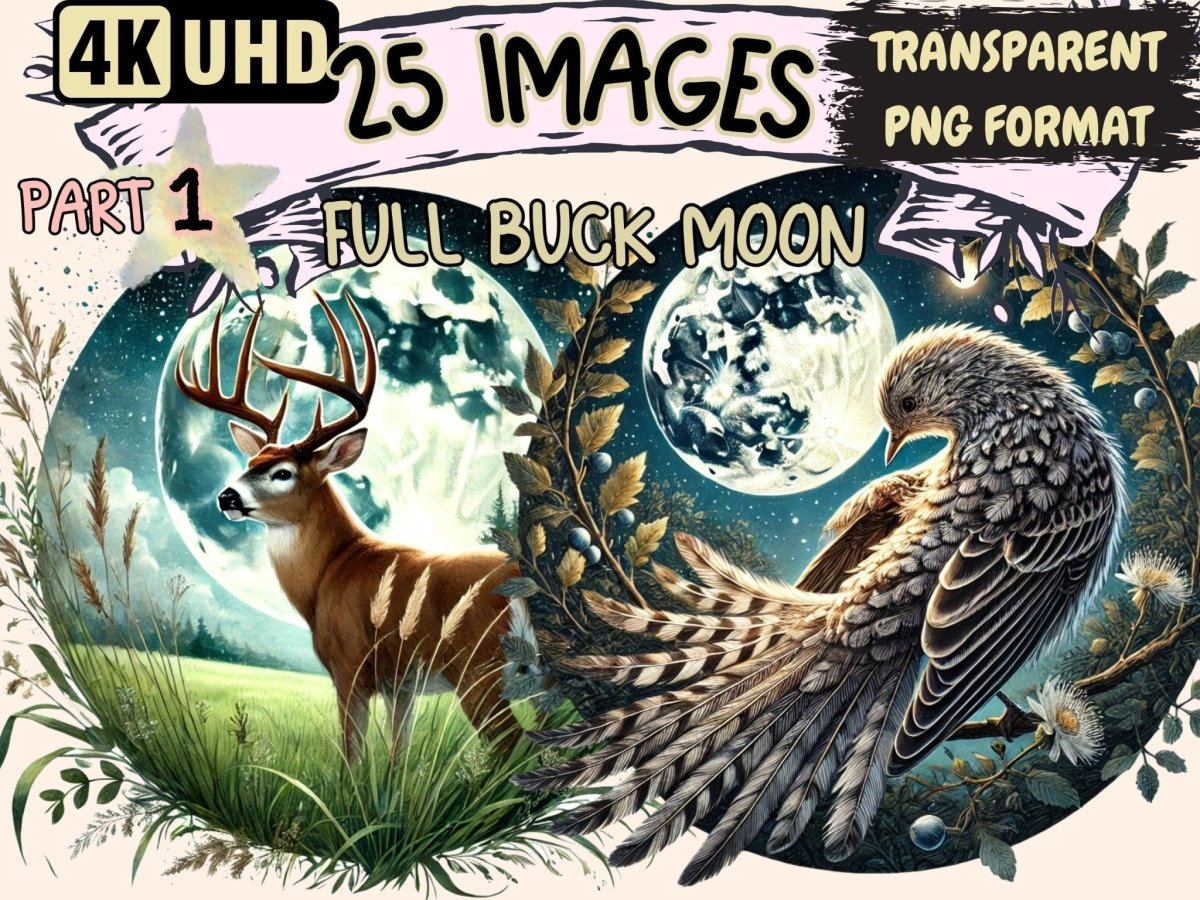 Full Buck Moon Clipart