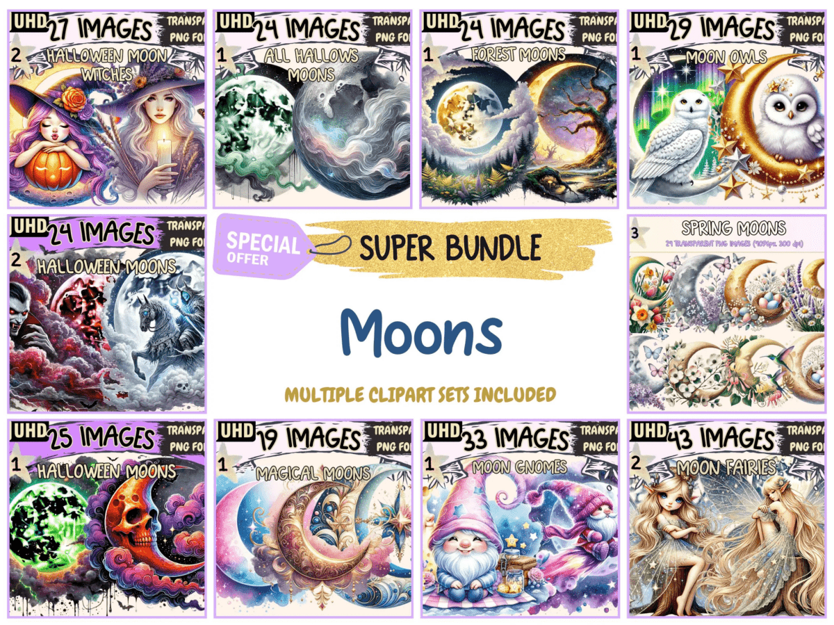 Moons SUPER BUNDLE - WondersArtist