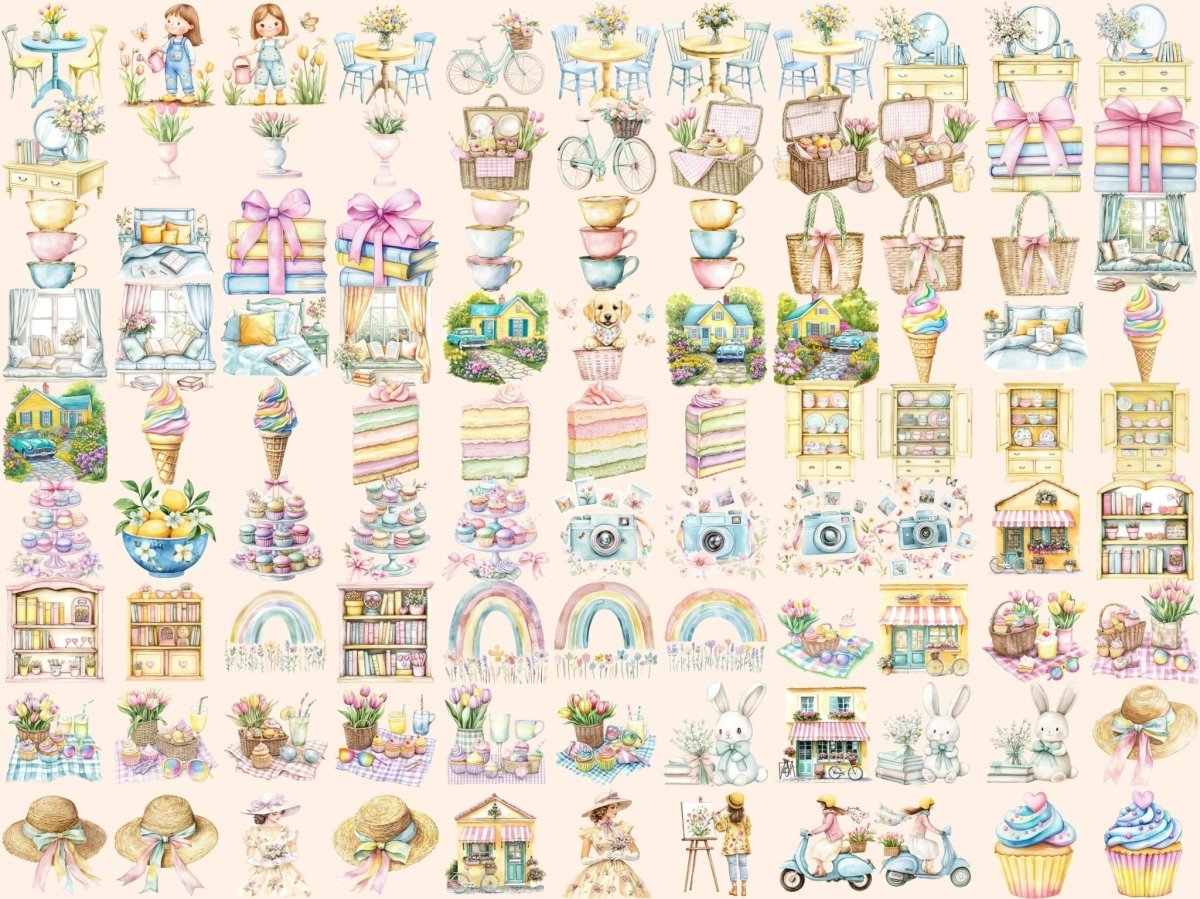 Seasonal Watercolor Clipart | Instant Download PNGs – WondersArtist ...