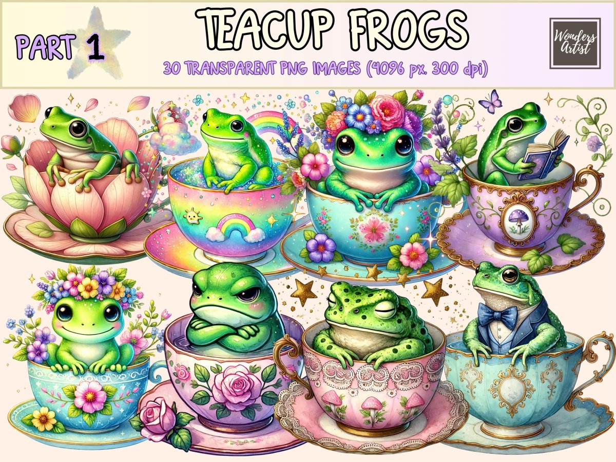 Tekoppfrosker Clipart - WondersArtist — WondersArtist