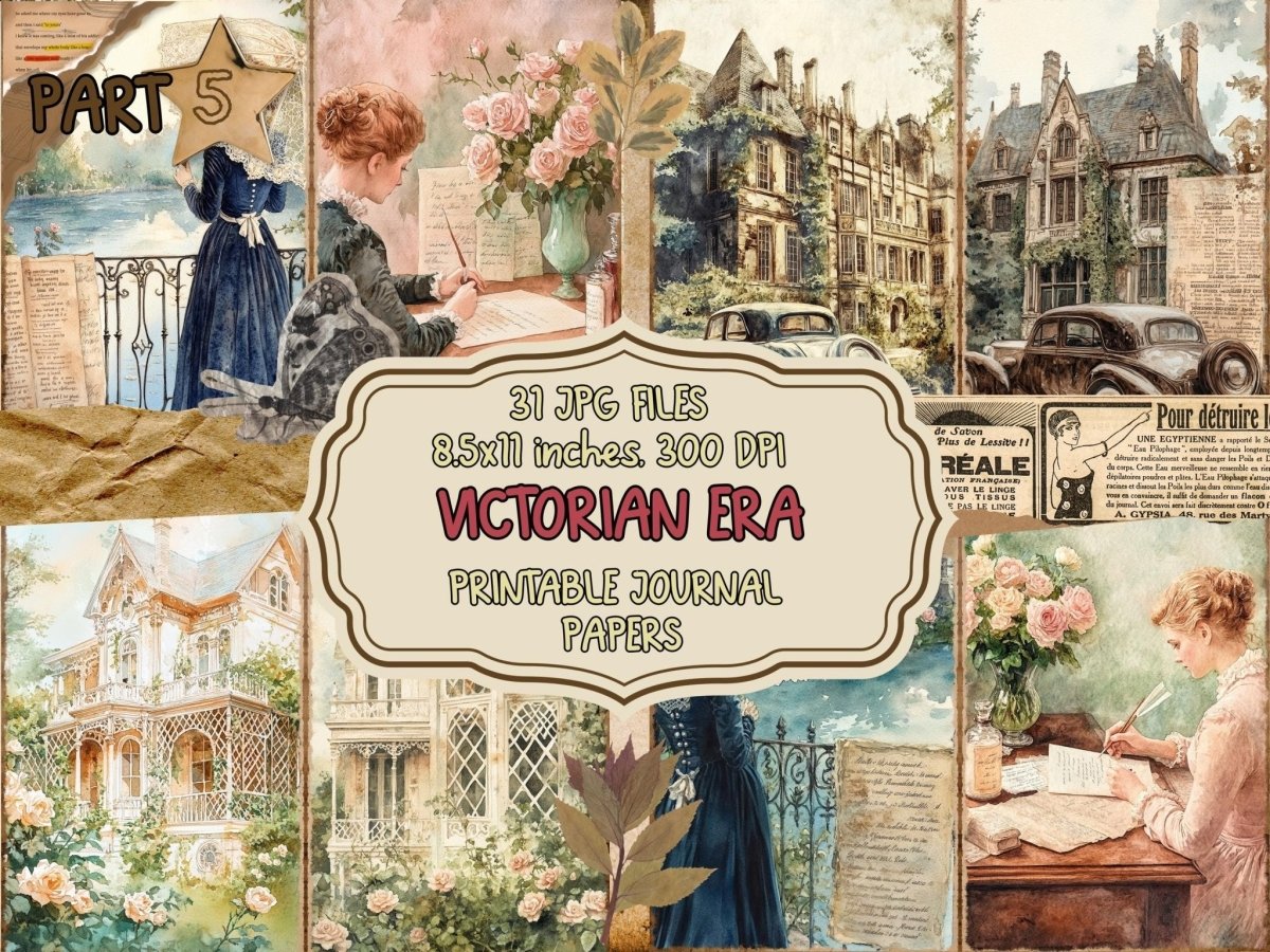 Victorian Era Journal Pages (P5) - Wonders Artist