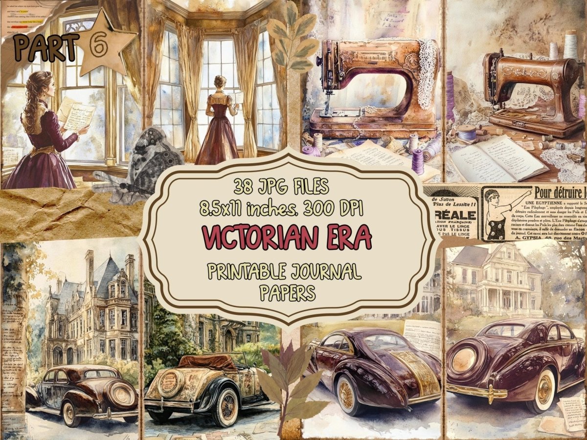 Victorian Era Journal Pages (P6) - Wonders Artist