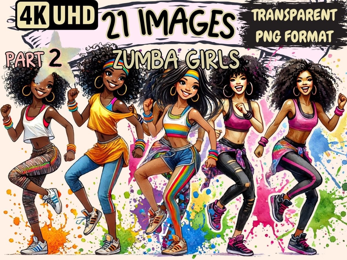 Zumba Girls (P2) Clipart – Wonders Artist